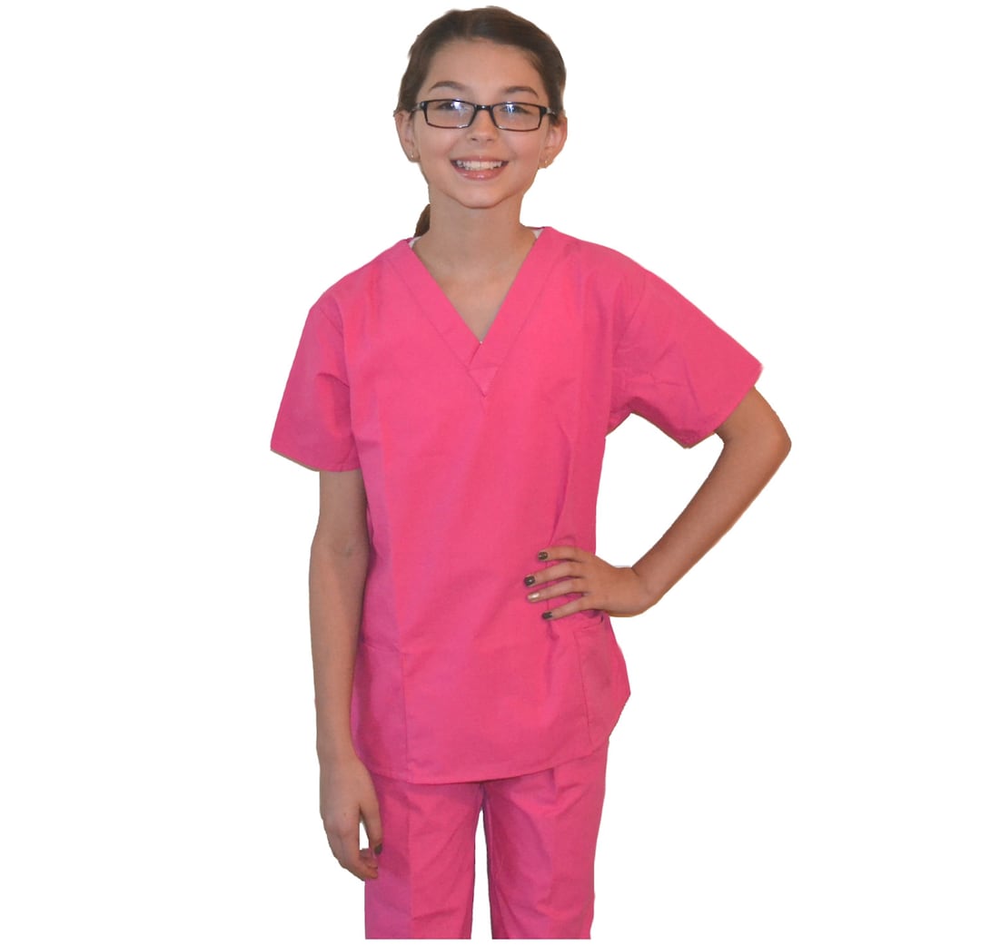 Pink Kids Scrubs for Little Doctors and Nurses, Halloween Doctor ...
