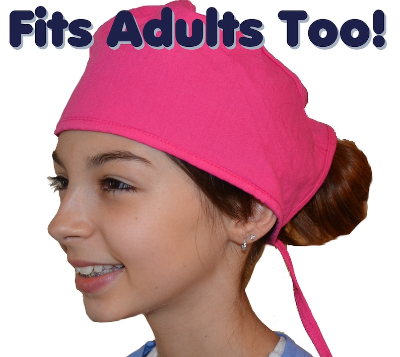 Pink Scrub Cap for Kids, Surgical Caps, Nurse Doctor Hat, Surgeon Cap ...