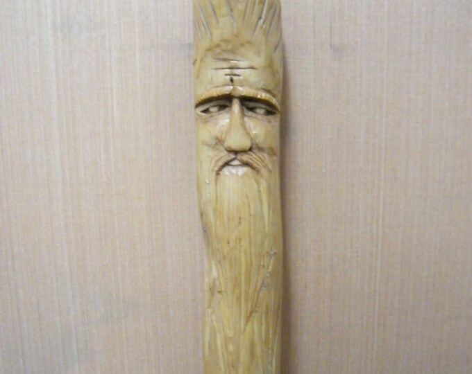 Wood Spirit Walking Stick - Etsy