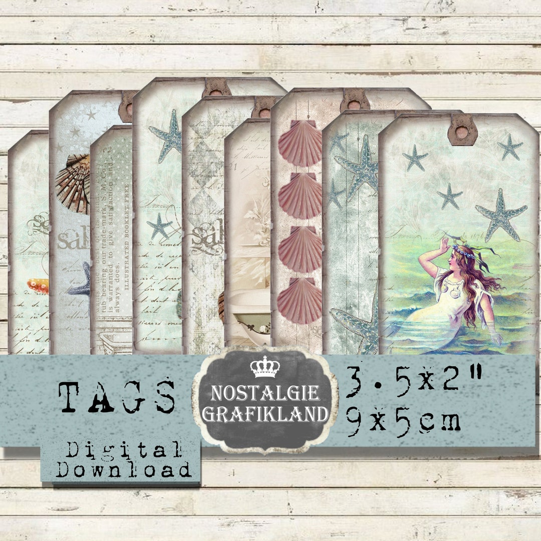 Bath Tags Printable Bathroom Shellfish Bathtub Salle De Bain Home Bath ...