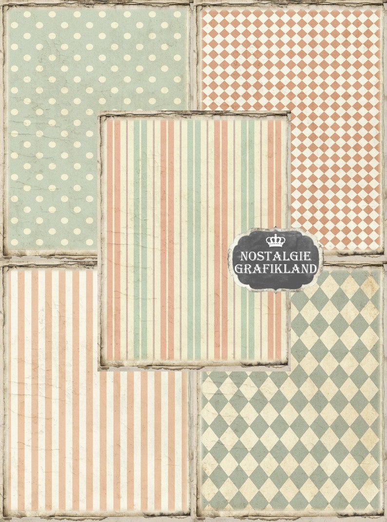 PASTEL Background Paper Pack Shabby Chic Printable Papers Junk ...