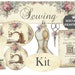 SEWING Kit Printable Crafting Journal Set Seamstress | Etsy