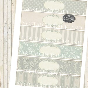Digitale Shabby Chic Blank Label Editable Wrapper Printable Packaging ...
