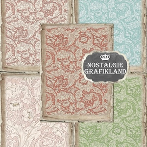 BAROQUE Printable Papers Digital Paper Pack Ornaments Journaling ...