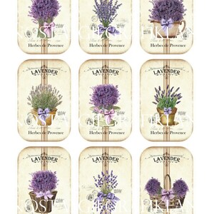 Lavender French Tags Printable Provence Herbs Prints Lavande - Etsy
