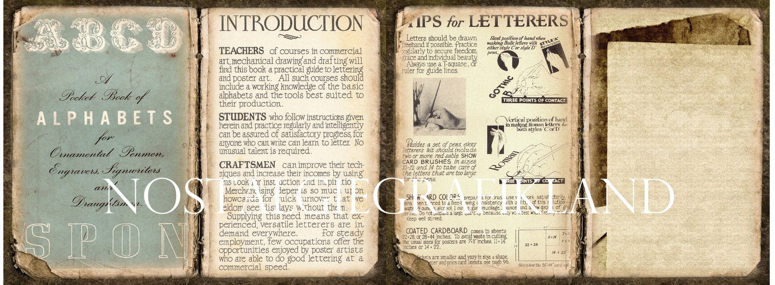 ALPHABET Journal Pages Typography ABC Letter Printable Book - Etsy