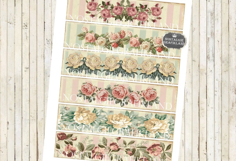 Soap Wrapper Printable Shabby Chic Labels Floral Packaging Wrapping ...