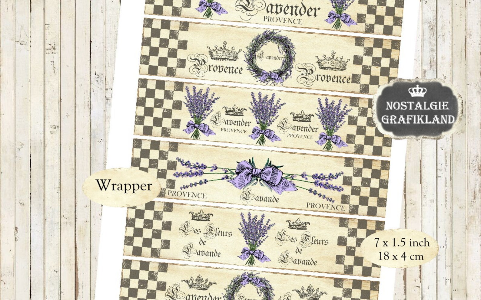 French Lavender Wrapper Country Provence Wreath Herbs Soap - Etsy