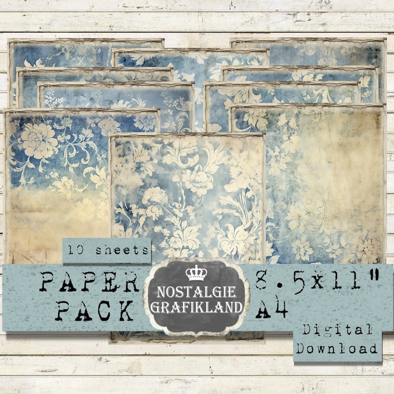 Damask Digital Paper - Etsy