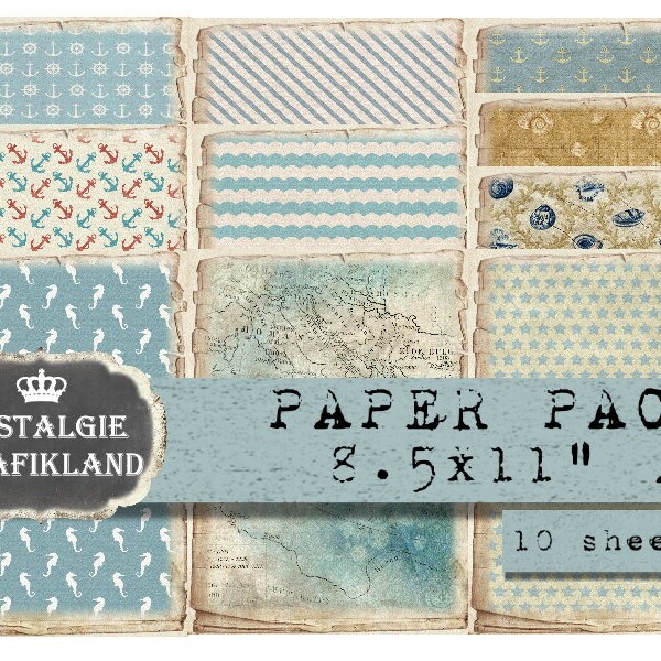 Nautical Paper - Etsy