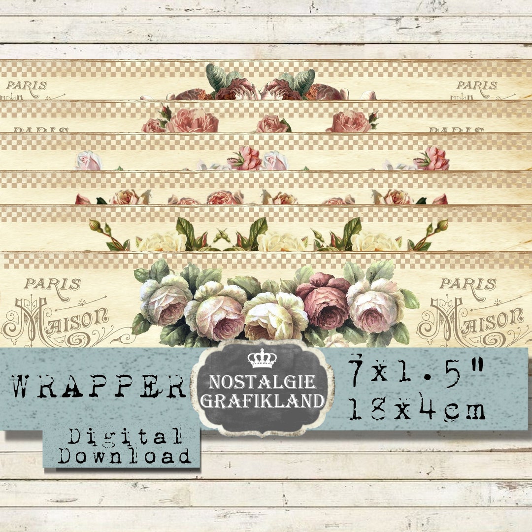 Rosen Seifenbanderolen Blumen Banderolen Girlanden Banderole Seifen ...