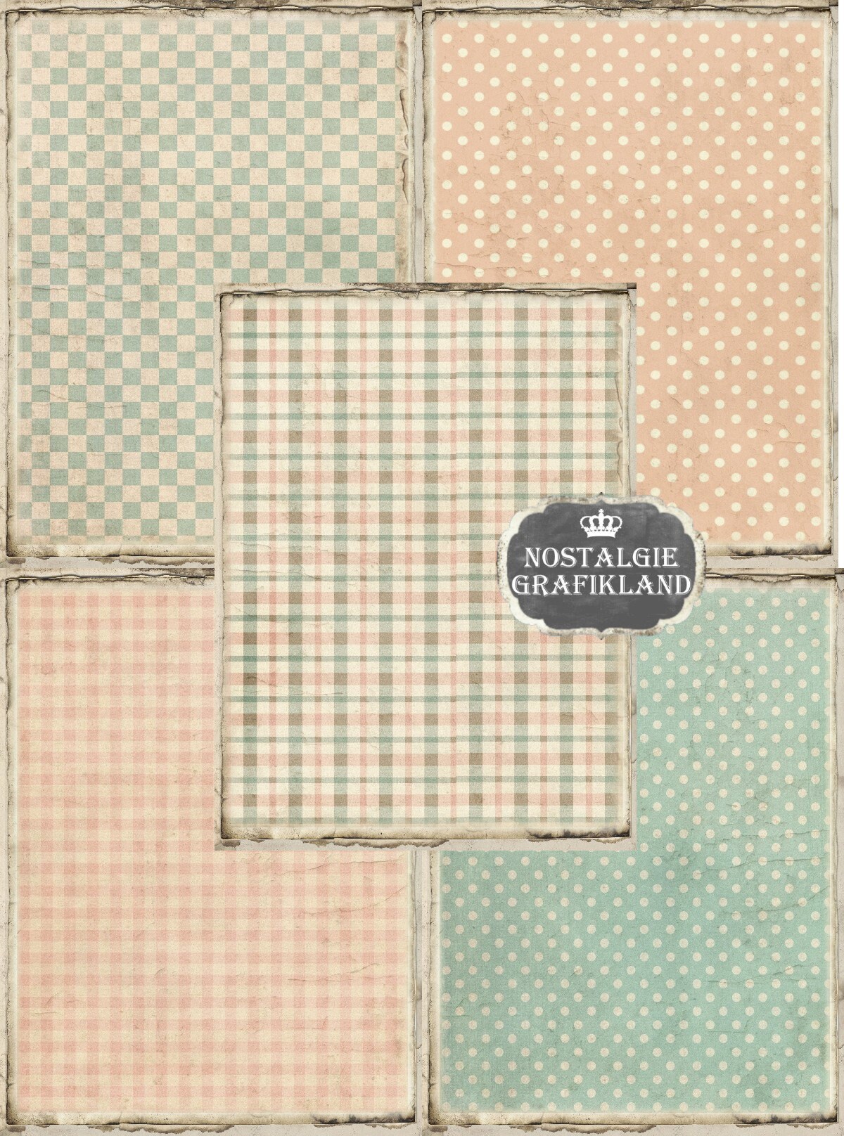 PASTEL Background Paper Pack Shabby Chic Printable Papers Junk ...