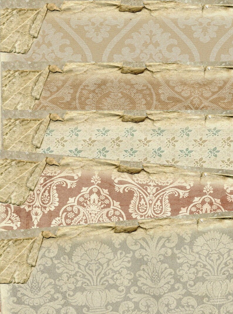 ANTIQUE Background Printable Papers Digital Paper Pack Vintage Tattered ...