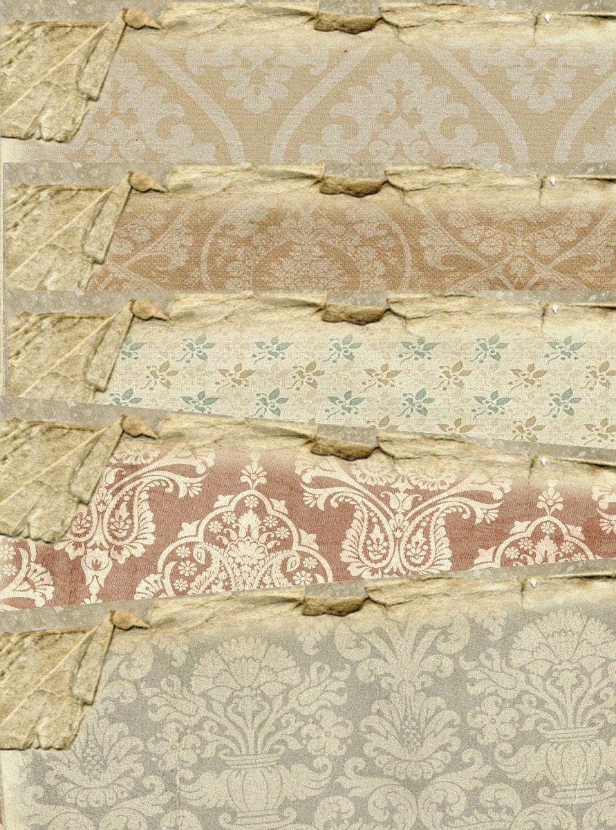 ANTIQUE Background Printable Papers Digital Paper Pack Vintage Tattered ...
