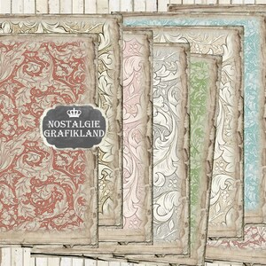 BAROQUE Printable Papers Digital Paper Pack Ornaments Journaling ...