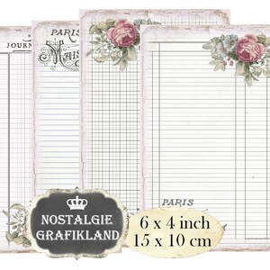 French Ledger Writing Paper Ephemera Vintage Papers Shabby - Etsy