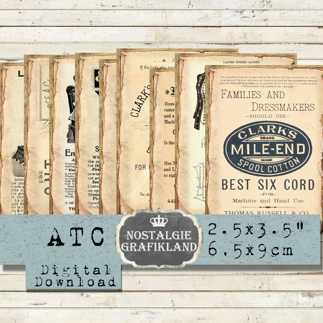 Sewing Ephemera Adverting Printable Ads Needlework Sew Stitching ...