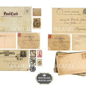 OLD PAPER Digital Kit Vintage Journal Antique Printable Journaling Set ...