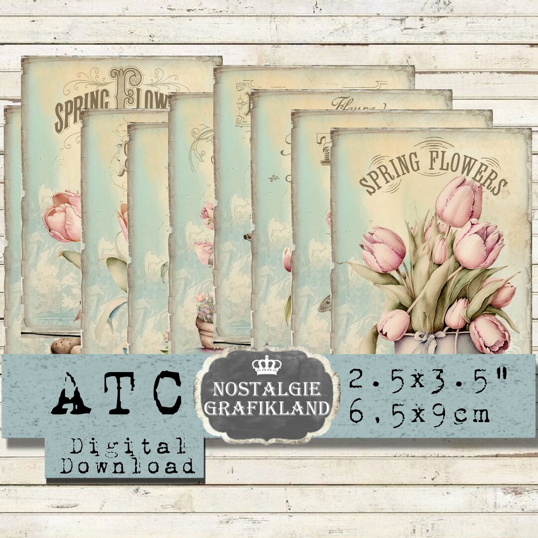 Tulips Spring Flowers Springflowers Spring Printable Journaling Add on ...