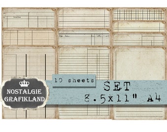 Antique Ledger Paper - Etsy