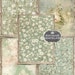 DISTRESSED SAGE GREEN Printable Floral Paper Pack Vintage Background ...