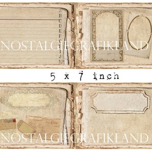 OLD PAPER Digital Kit Vintage Journal Antique Printable Journaling Set ...