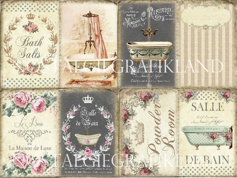 BATH Journal Pages Bathroom Printable Salle De Bain Book - Etsy