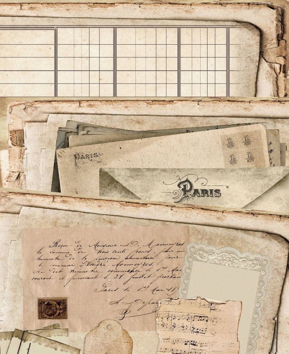 OLD PAPER Digital Kit vintage Journal antique printable | Etsy