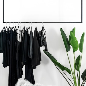 Ceiling Clothes Rack// Clothing Rack // Ceiling Rack // Ceiling Storage ...