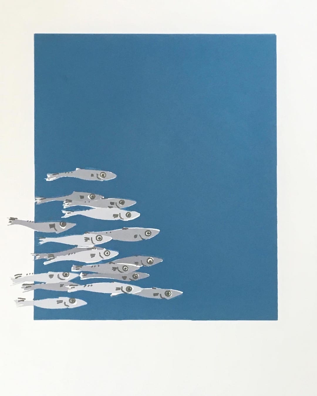 Small Fish Original Screen Print - Etsy
