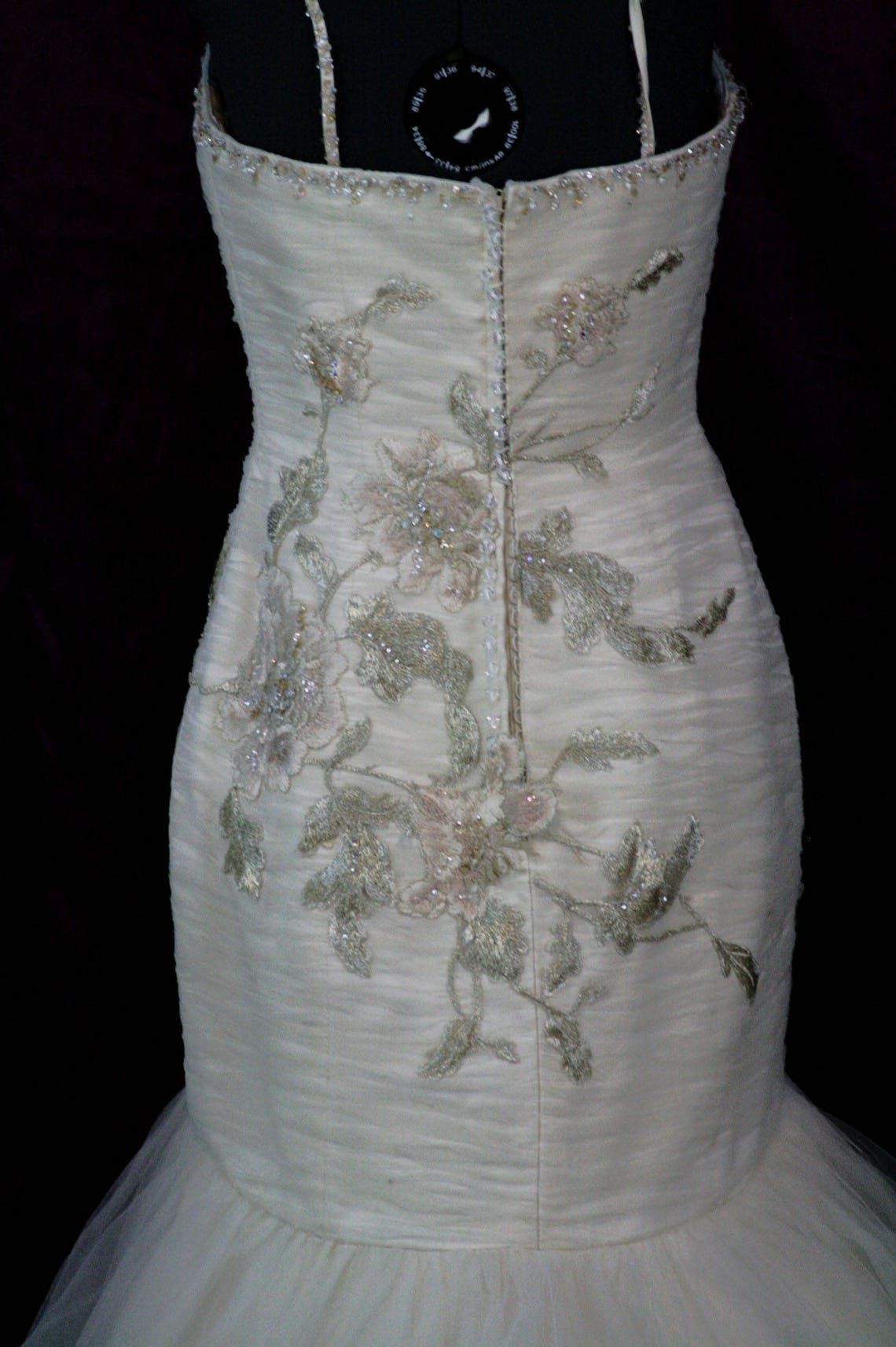 Stunning Ivory Floral Wedding Dress Size 10 by Bridal Elegance - Etsy