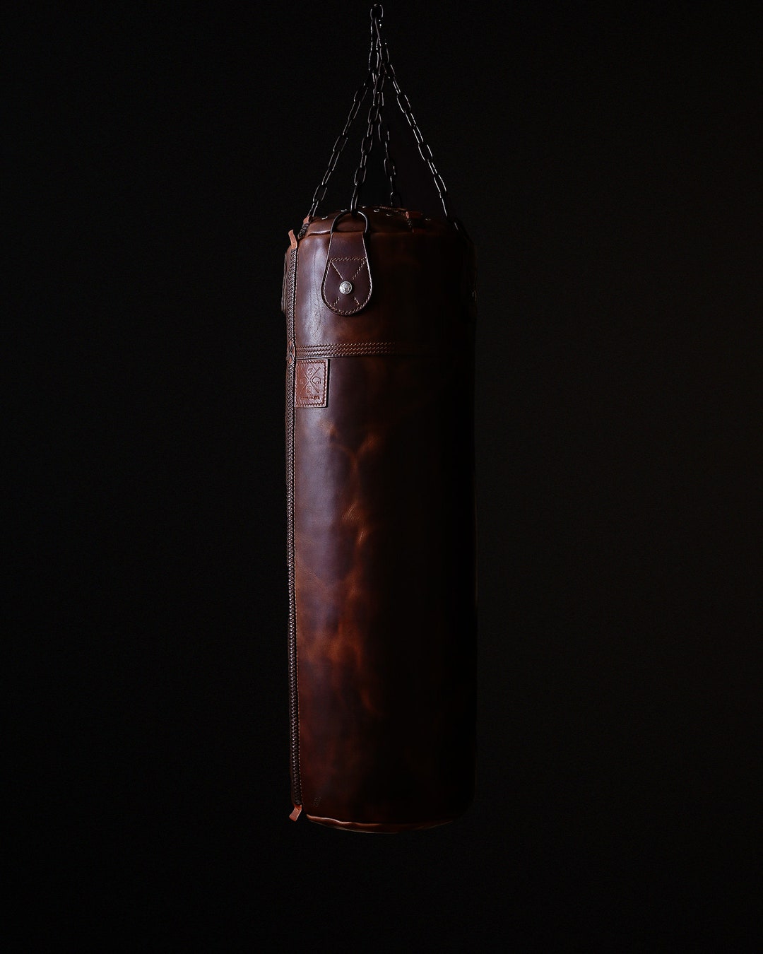 The Dempsey Heavy Punching Bag W/ Black Chain - Etsy