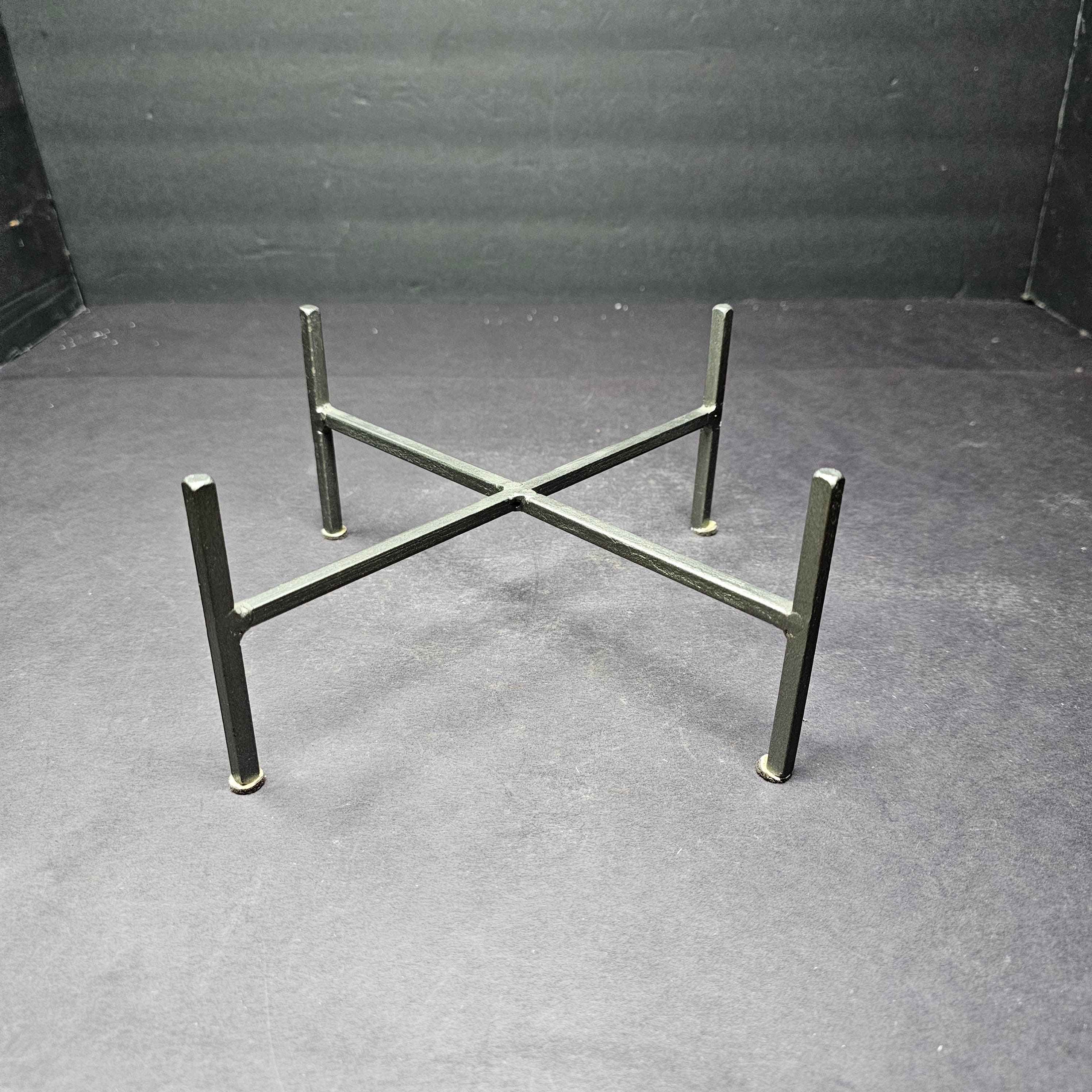 Amber Glass Cylinder Storage Container Flower Vase With Metal Stand - Etsy