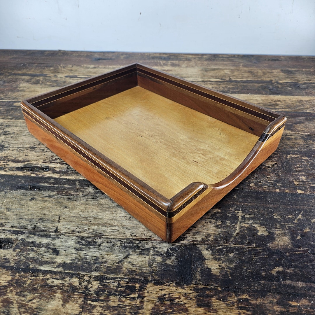 Nordic Style Vintage Wooden Document Tray - Etsy