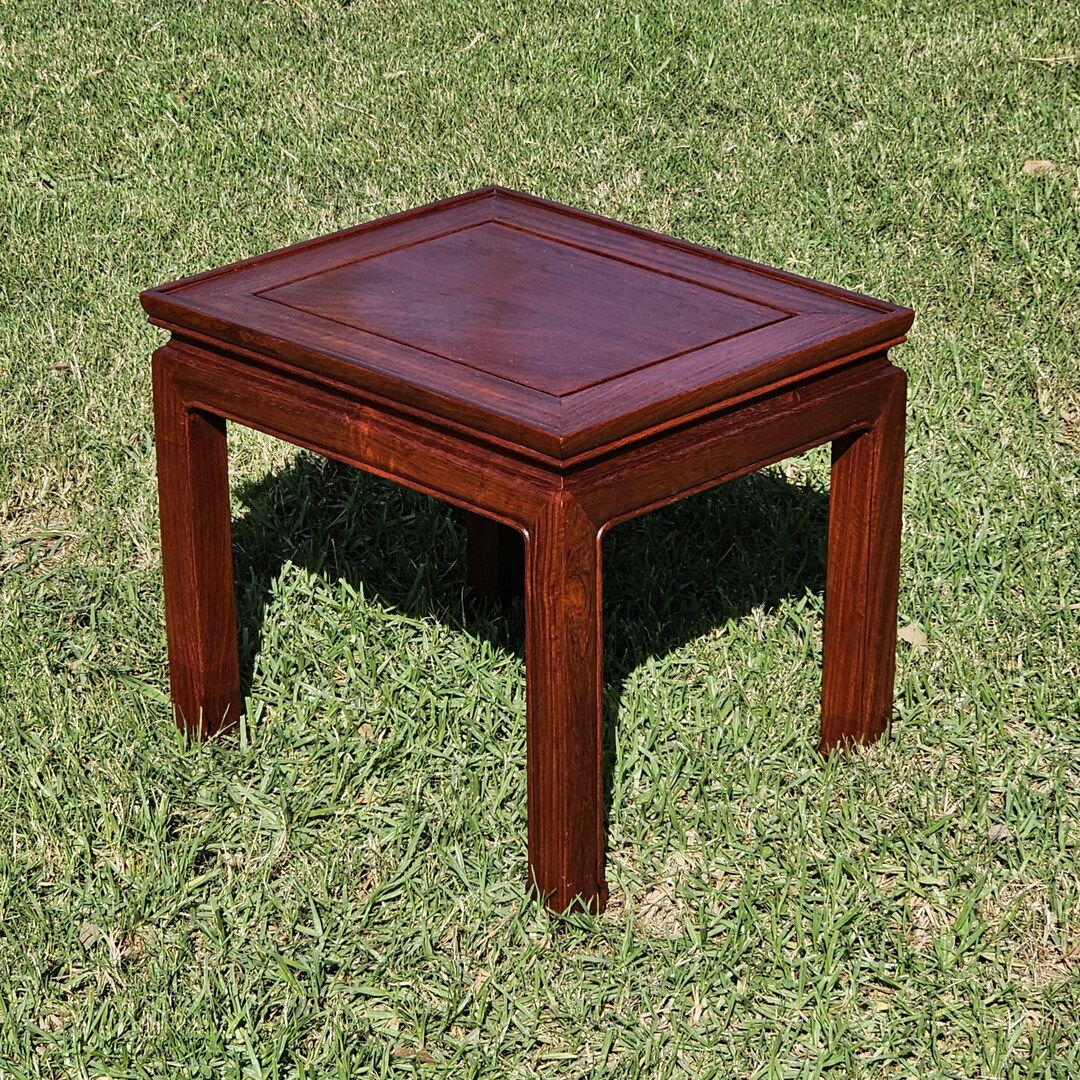 Vintage Ming Style Side End Table Made in Hong Kong 18l X 15w X 16.25'H ...