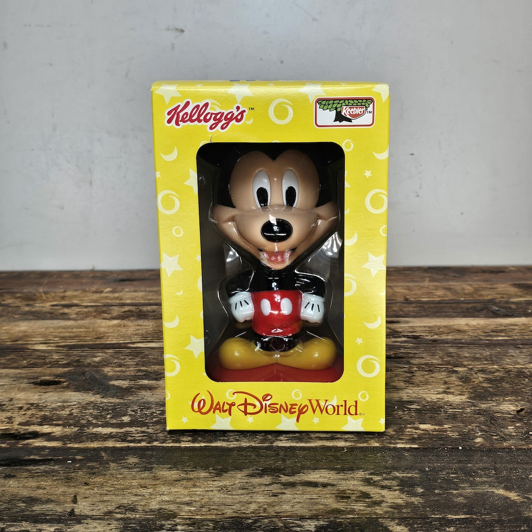 2002 Mickey Mouse Bobble Head Disney World Kellogg Keebler - Etsy