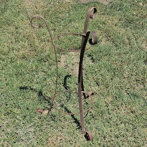 Spanish Revival Style Metal Scroll Planter Holder Stand 26.5" H - Etsy