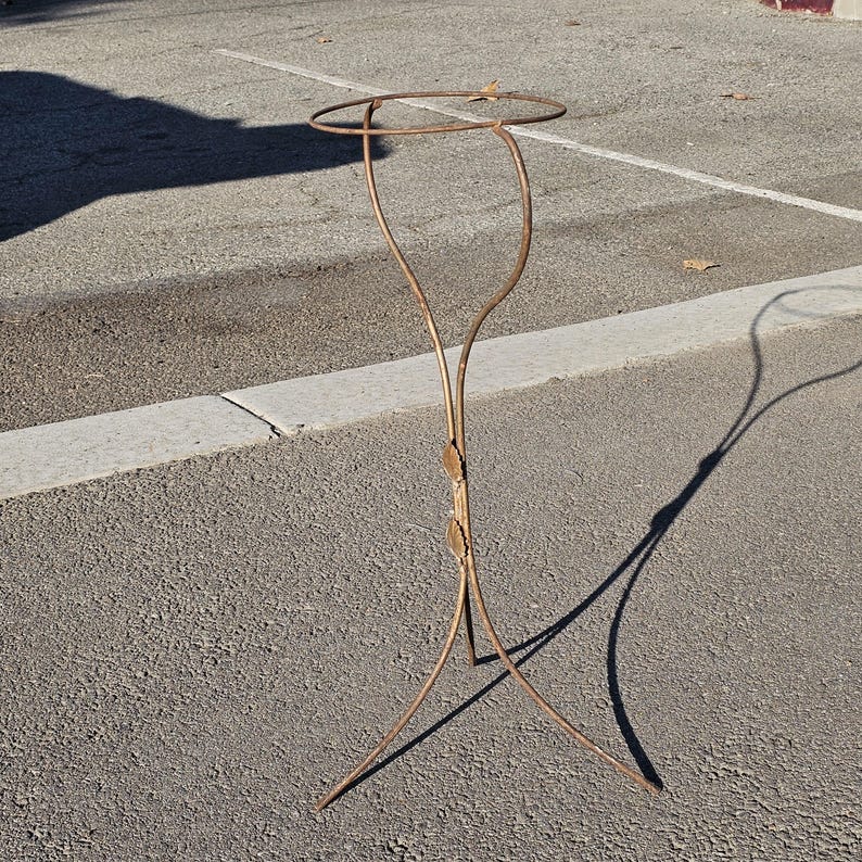 Vintage Metal Wire Plant Stand 29h - Etsy
