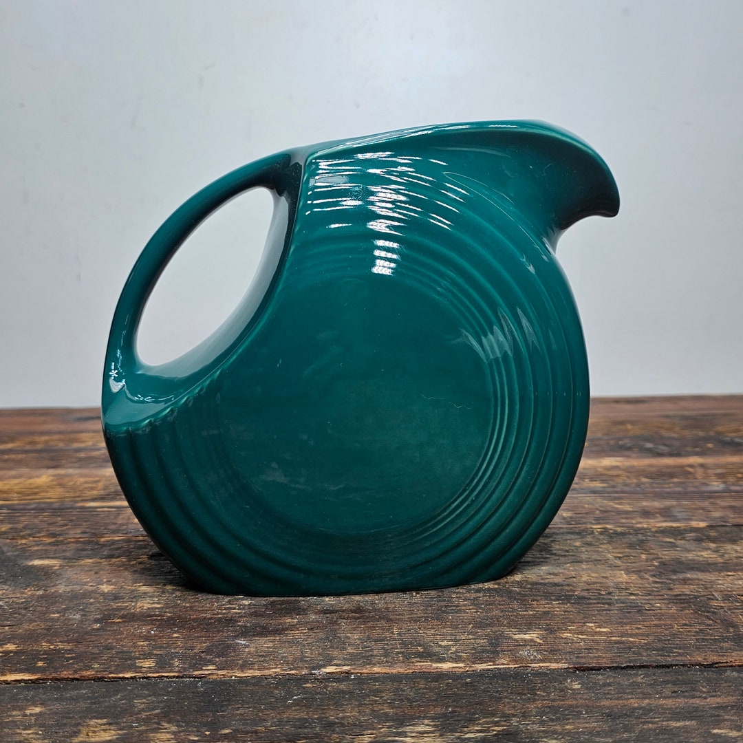 Fiestaware Disc Water Pitcher Evergreen Large 67 Oz. - Etsy