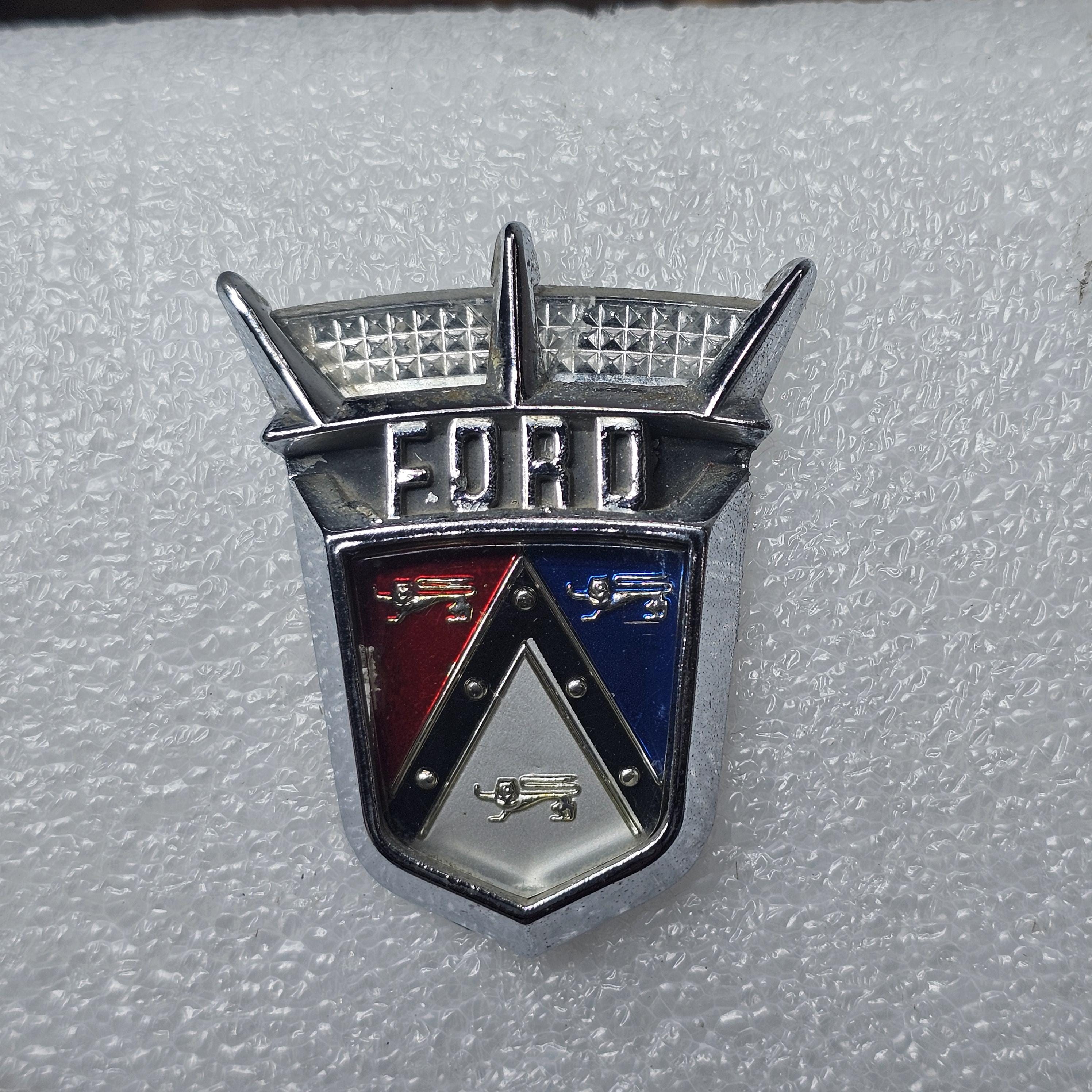 1955 1956 Ford Fairlane Hood Emblem & Bezel Crest Ornament Medallion - Etsy