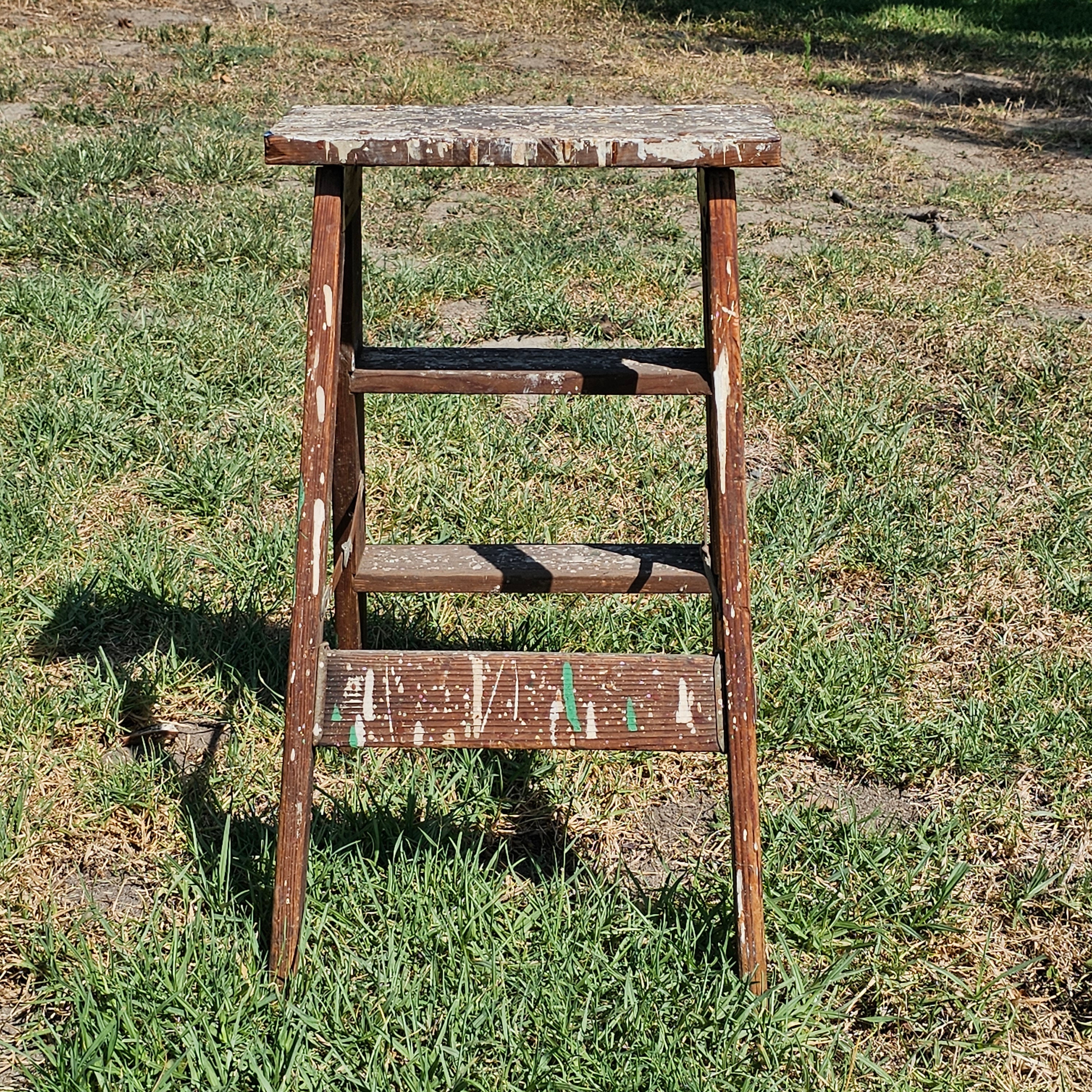 Rustic Wooden 2 Foot Step Ladder Primitive Garden Decor Vintage - Etsy