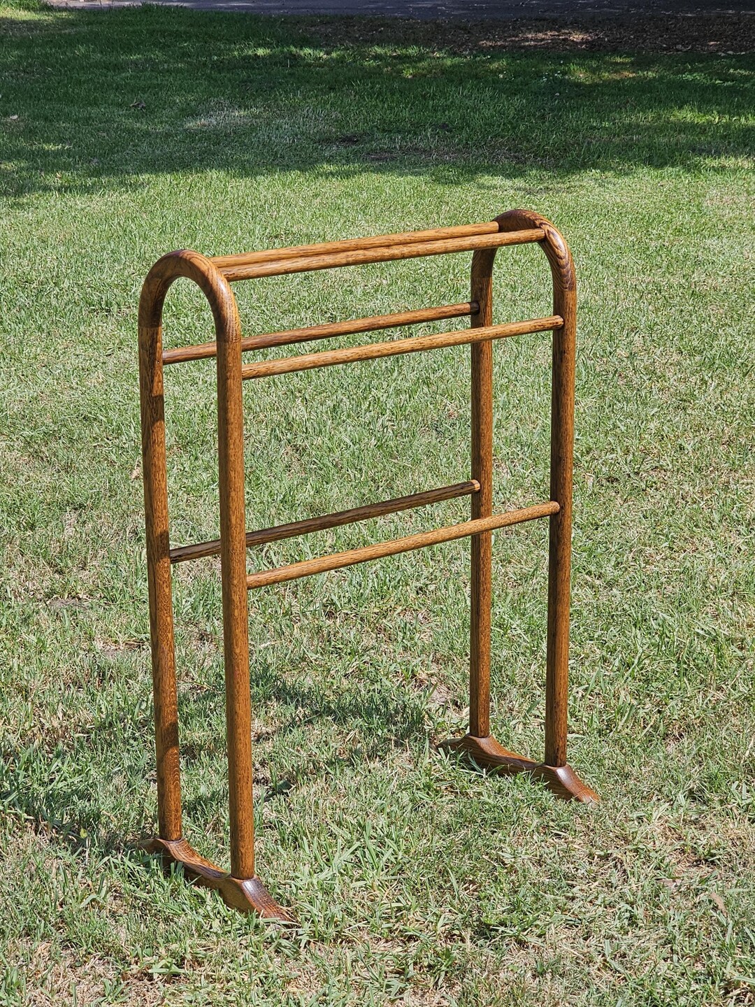 Vintage Solid Oak Quilt Rack / Blanket Stand 32.5h X 23l X 13w - Etsy