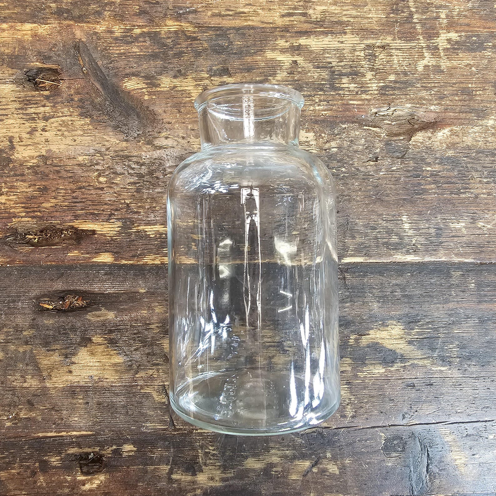 T.C.W. Co. No.5 Wheaton Clear Glass Apothecary Jar With Cork Stopper ...
