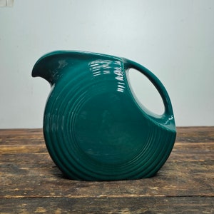 Fiestaware Disc Water Pitcher Evergreen Large 67 Oz. - Etsy