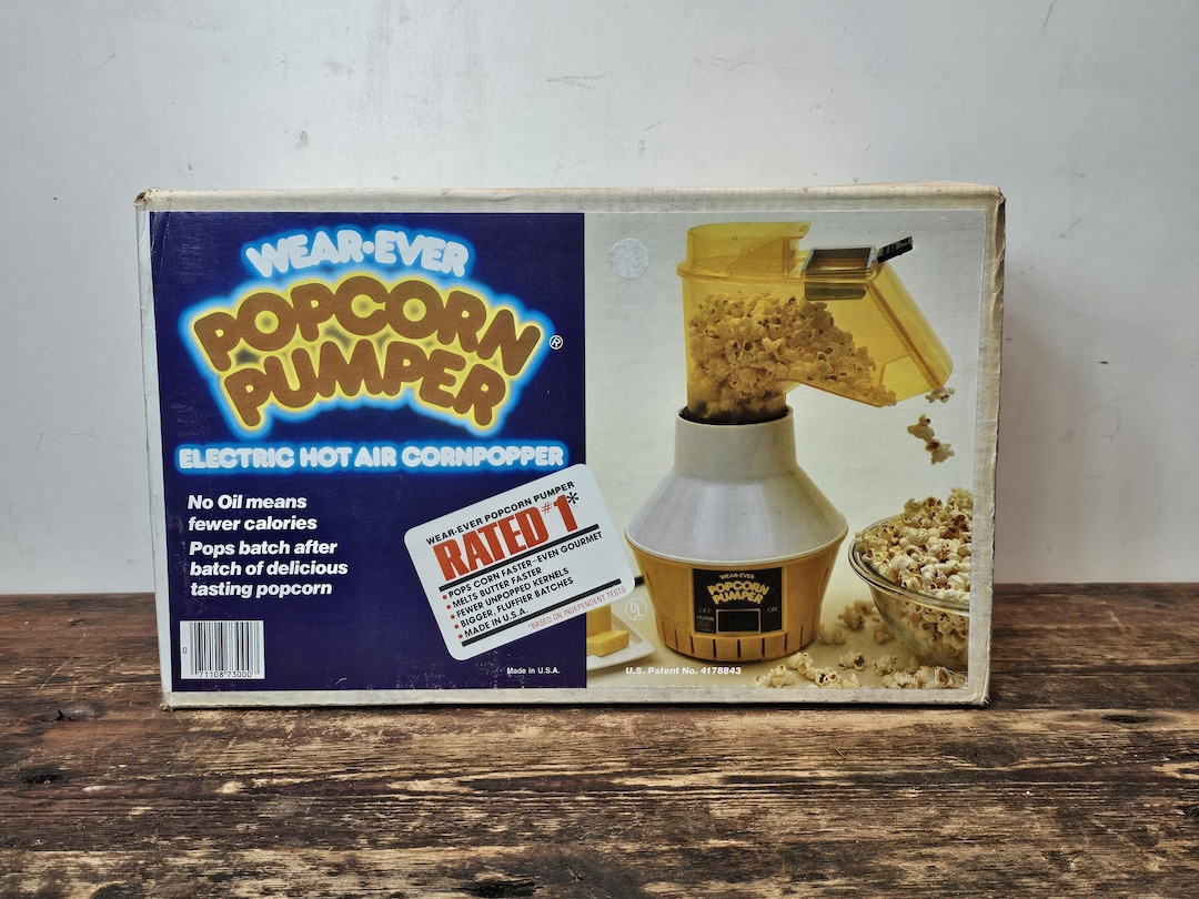 Wear-ever Popcorn Pumper Hot Air Popper Model 73000 Sealed NOS - Etsy