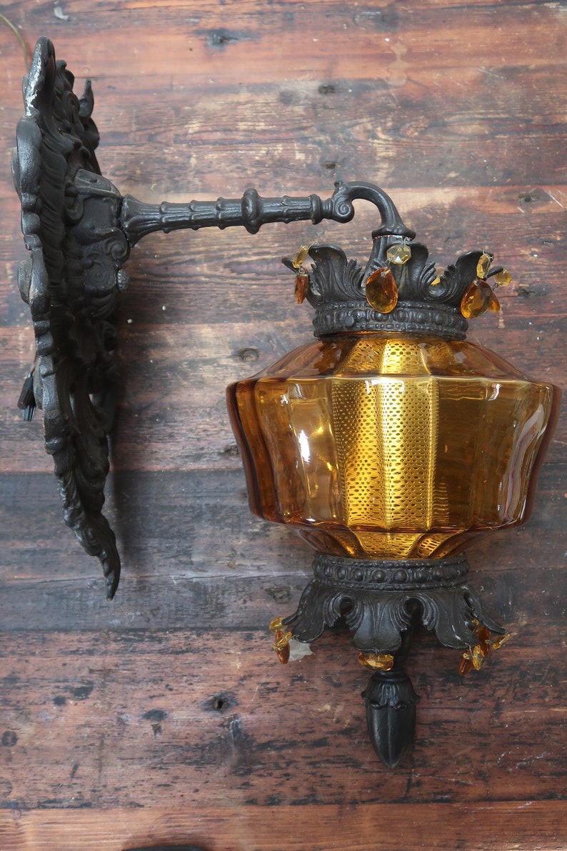 Vintage MC. Co. GIM Wall Sconce Wire Electric Wall Hanging Lamp 1950s ...