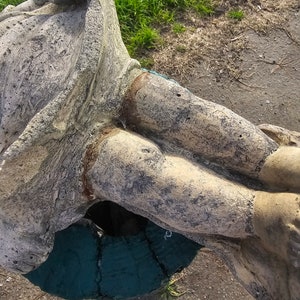 Bashful Betty Cement Garden Statue Little Girl Lawn Decor Weathered H 21.5 - Etsy