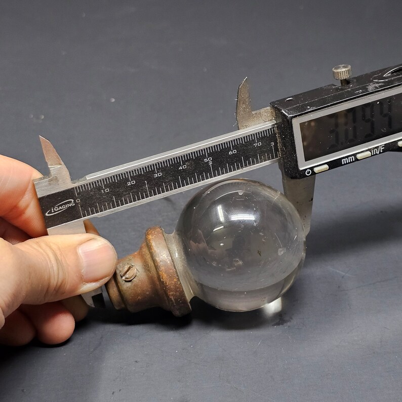 Antique Single Round Sphere Glass Door Knob 8 Oz. - Etsy