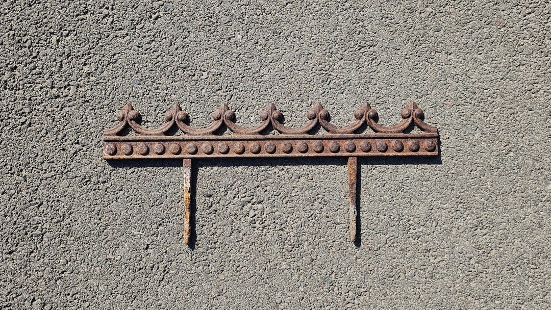 Antique Decorative Cast Iron Garden Border Edging 23.75l B - Etsy