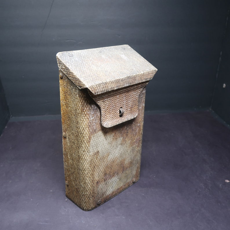 Vintage Aluminum Wall Mounted Mailbox Double Hinged Flip Top - Etsy